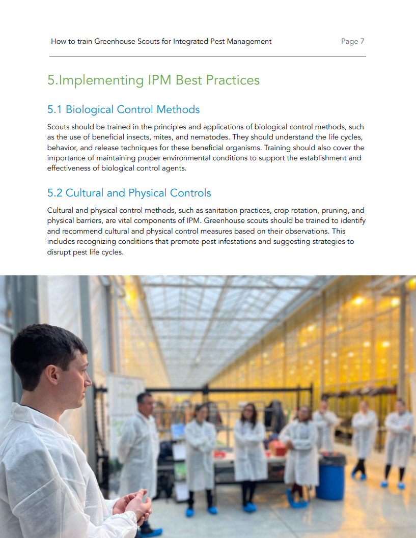 Greenhouse Scout Training for Integrated Pest Management